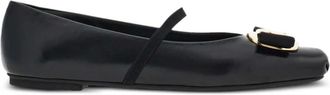 Ferragamo Femme, Chaussures, Noir, Taille: 39 EU Chaussures Ballerines Noires Style &Eacute;l&eacute;gant