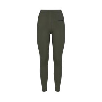 Jil Sander Logo-Print Leggings - - Trousers - Damen - Gr&uuml;n - L
