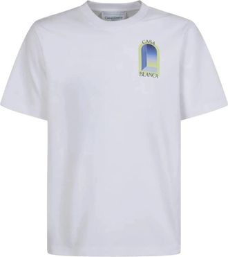 Casablanca Arches Classic Short Sleeve Tee - - Tops - Herren - Wei&szlig; - 2XL