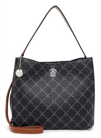 Tamaris Beutel Anastasia Lock 31723 Damen Handtaschen Print blue 500, Einheitsgr&ouml;&szlig;e