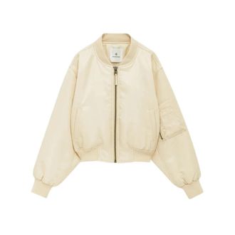Anine Bing Cropped Leon Bomber - - Jackets - Damen - Gelb - M