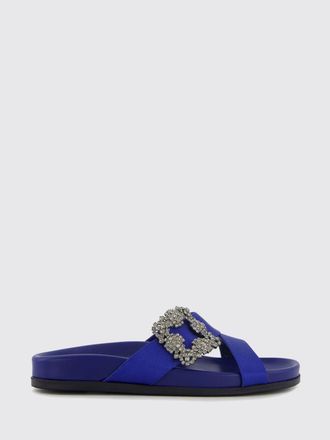 Manolo Blahnik Sandales &agrave; Talons Femme couleur Bleu