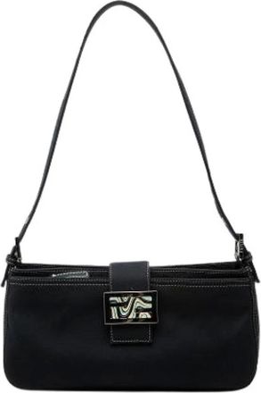 Fendi Sac bandouli&egrave;re en toile Pre-owned - Femme - Pre-owned - Bleu - Taille: ONE Size