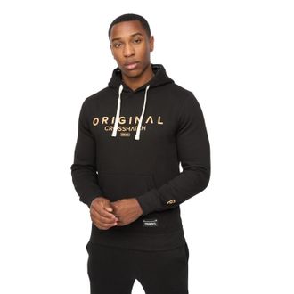 Crosshatch Jamals Kapuzenpullover f&uuml;r Herren (Schwarz)