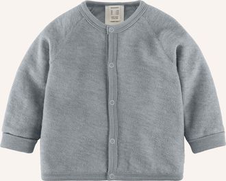 Hessnatur Hessnatur Hessnatur Wollfrottee Jacke Aus Reiner Bio-Merinowolle blau