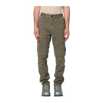 Stone Island Homme, Pantalons, Vert, Taille: W32 Pantalon cargo avec plusieurs poches