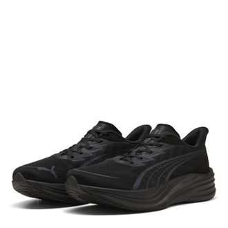 Puma Darter PRO 2 Stra&szlig;enlaufschuh, Unisex, schwarz-dunkelgrau, 10 UK