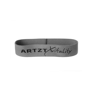 ARTZT Theraband Loop Band Textil | Fitnessband aus weichem Stoff | F&uuml;r Training von Armen, Beinen, Po und Bauch | 3 St&auml;rken erh&auml;ltlich | Made in Germany Gra