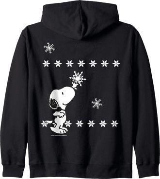 Peanuts Snoopy Schneeflocke Winter Kapuzenjacke