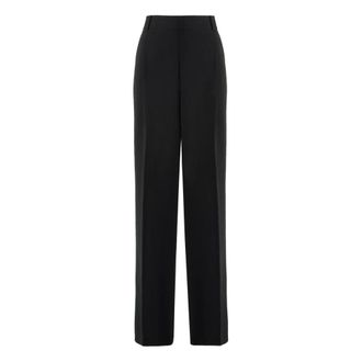 Michael Kors Stilvolle Hose mit weitem Bein und hoher Taille - - Trousers - Damen - Schwarzk - S
