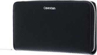 Calvin Klein CK Elevated Zip Around Wallet Saffiano L CK Black