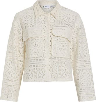 Vila Vimerinda Crochet L/S Cardigan/BFS