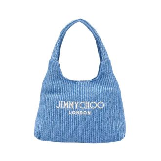 Jimmy Choo London Femme, Sacs, Bleu, Taille: ONE Size Beach Diamond Hobo