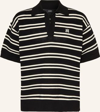 Amiri Amiri Strick-Poloshirt schwarz