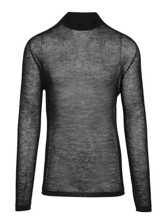 Rick Owens Rundhalspullover - Schwarz