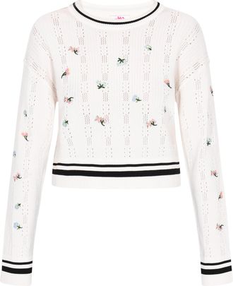 Mymo Pullover Frauen Wei&szlig;