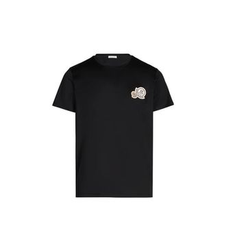 Moncler Cotton T -Shirt - Schwarz