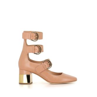 Chlo&eacute; Femme, Chaussures, Rose, Taille: 36 1/2 EU Escarpins D&eacute;collet&eacute; Rose &agrave; Talons
