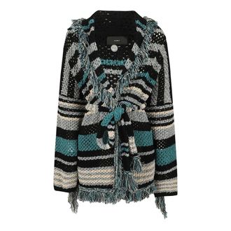 Alanui Femme, Pulls, Multicolore, Taille: 38 FR Ocean Stripes Cardigan