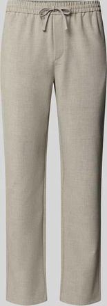 Les Deux Kleingemusterte Hose mit elastischem Bund