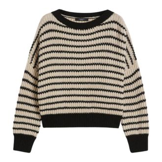 Max Mara Femme, Pulls, Multicolore, Taille: 40 FR Pull Court En Laine C&ocirc;tel&eacute;e