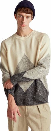 Benetton Herren Maglia G/C M/L 1ngvk10b2 Pullover, Weiß, Small