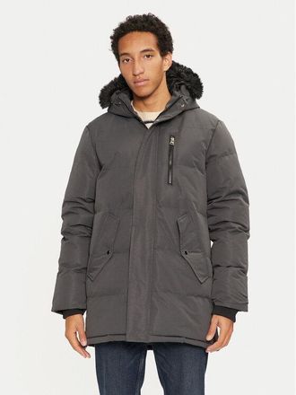 Brave Soul Daunenjacke MJK-COLNEGREY Grau Regular Fit