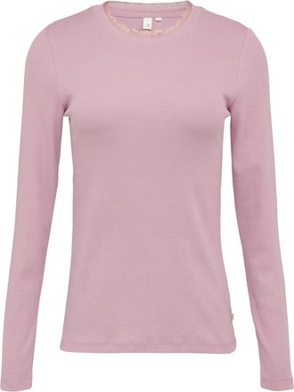 QS by s.Oliver Damen 2158317 Rippshirt mit Spitzendetail, 4176, XX-Large