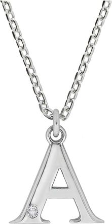 Diamonds By Ellen K. Halskette Silber 925 mit 1x Diamant 0,008ct. Buchstabe A