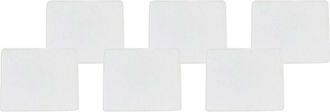 Beliani 6 Coussins dExt&eacute;rieur en Polyester Blanc Rembourr&eacute;s en Mousse avec Liens de Fixation Tolve