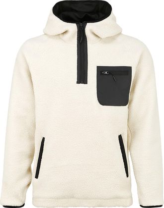 Indicode Trent Herren Fleecejacke Sweatjacke Jacke mit Kapuze, Größe:XXL, Farbe:White Asparagus (81)