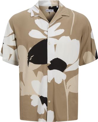 Jack & Jones Jjjeff Monochrome Resort Shirt Ss