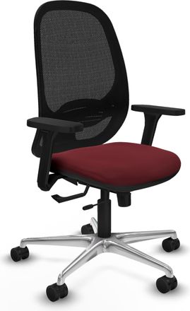 Piqueras y Crespo B&uuml;roarbeitsstuhl mit 3D-Armen, h&ouml;henverstellbare Lendenwirbelst&uuml;tze, ausgestattet mit Syncro/Translack und Schneideschaum, mit Rollen von 65 mm, Nylon