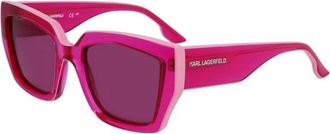 Karl Lagerfeld Femme, Accessoires, Rose, Taille: ONE Size Injected Stylish Lunettes de soleil