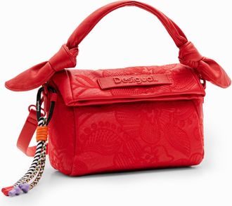 Desigual Womens Alpha LOVERTY 3.0 MI Accessories PU Hand Bag, Red