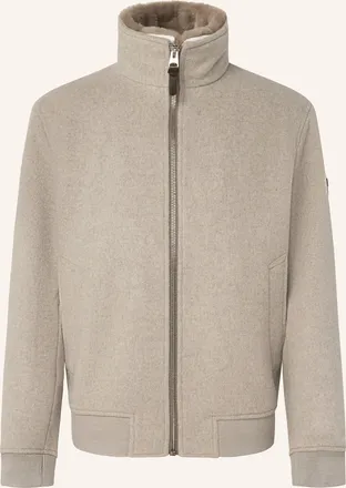 Joop Jacke Milton Mit Abnehmbarem Kunstfell beige