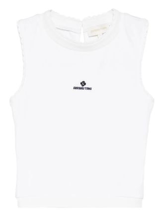 Shushu/Tong haut détail de logo - Blanc