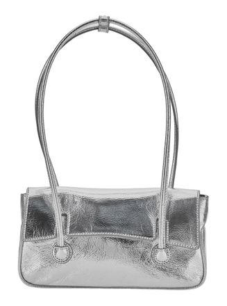 Margesherwood Metallic Leather Shoulder Bag - Silver