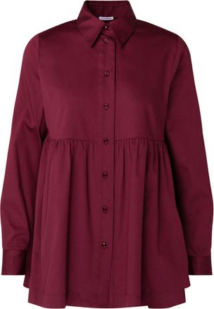 Seidensticker Damen Regular Fit Langarm Bluse, Bordeauxrot, 40 EU