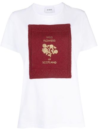 Barrie t-shirt en coton à patch logo - Blanc