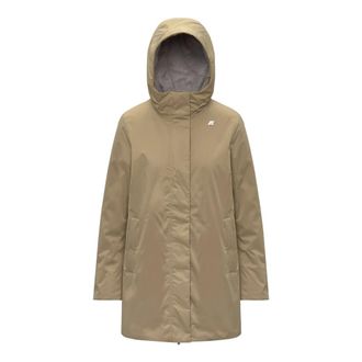 K-Way Veste Sophie Twill Soft Beaver - Femme - Vestes - Beige - Taille: 44 FR