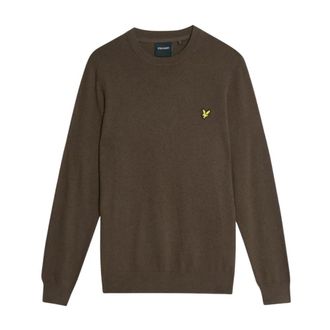 Lyle & Scott Brauner Strick Langarm Rundhals - - Knitwear - Herren - Braun - S