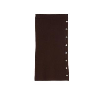 Pinko Ripprock mit Kn&ouml;pfen bis zur Wade - - Skirts - Damen - Braun - S