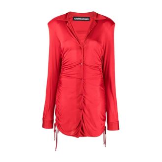 ADĀMO Andrea Adamo Robe Chemisier - Femme - Robes - Rouge - Taille: 36 FR