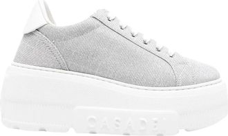 Casadei Low-Top Sneaker - Sneakers Silver - Gr. 37,5 (EU) - in Silber - f&uuml;r Damen