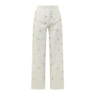 A Paper Kid Femme, Pantalons, Blanc, Taille: 38 FR Popeline Pants