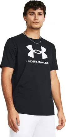 Under Armour Herren Lockeres T-Shirt Im Sport-Stil Mit Logo, Black/White, XL