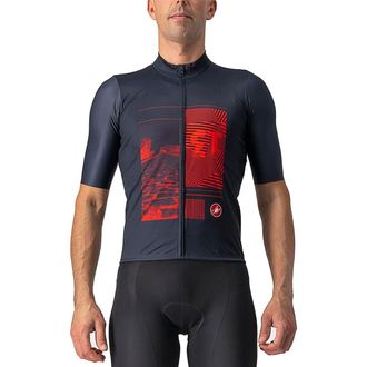 Castelli 4522030-414 13 SCREEN JERSEY Sweatshirt Mens Saviles Blau/Rot L