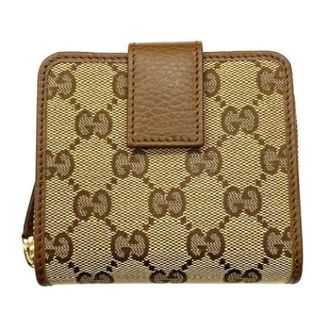 Gucci unisex, Pre-owned, Beige, Taille: ONE Size Portefeuille en toile Pre-owned