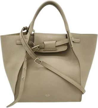 Celine Pre-owned Big Bag Small Leather 2way Bag - Femme - Pre-owned - Beige - Taille: ONE Size